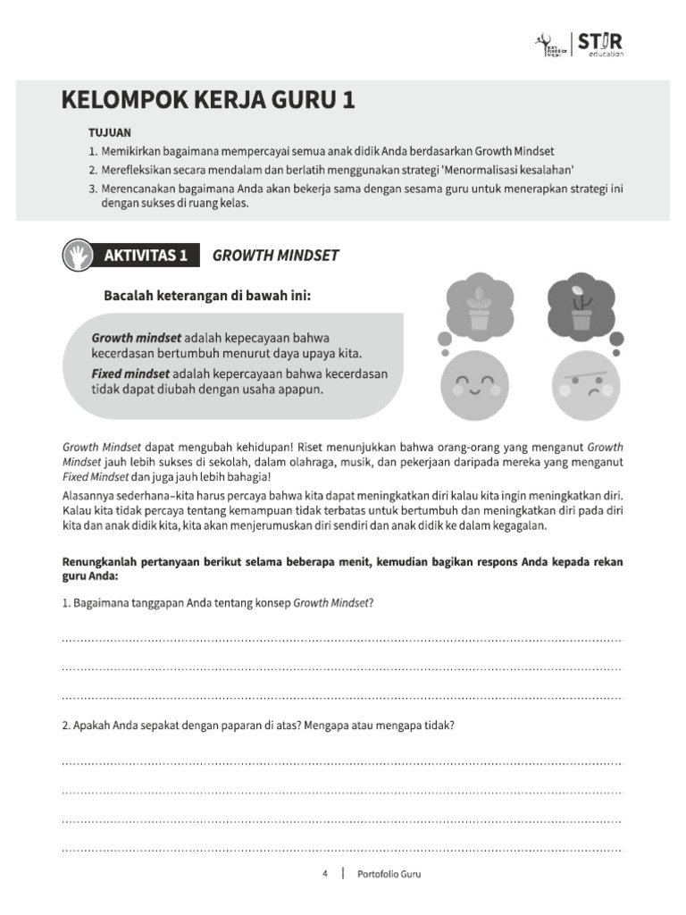 Materi KKG 1 - Kota Kediri | PDF
