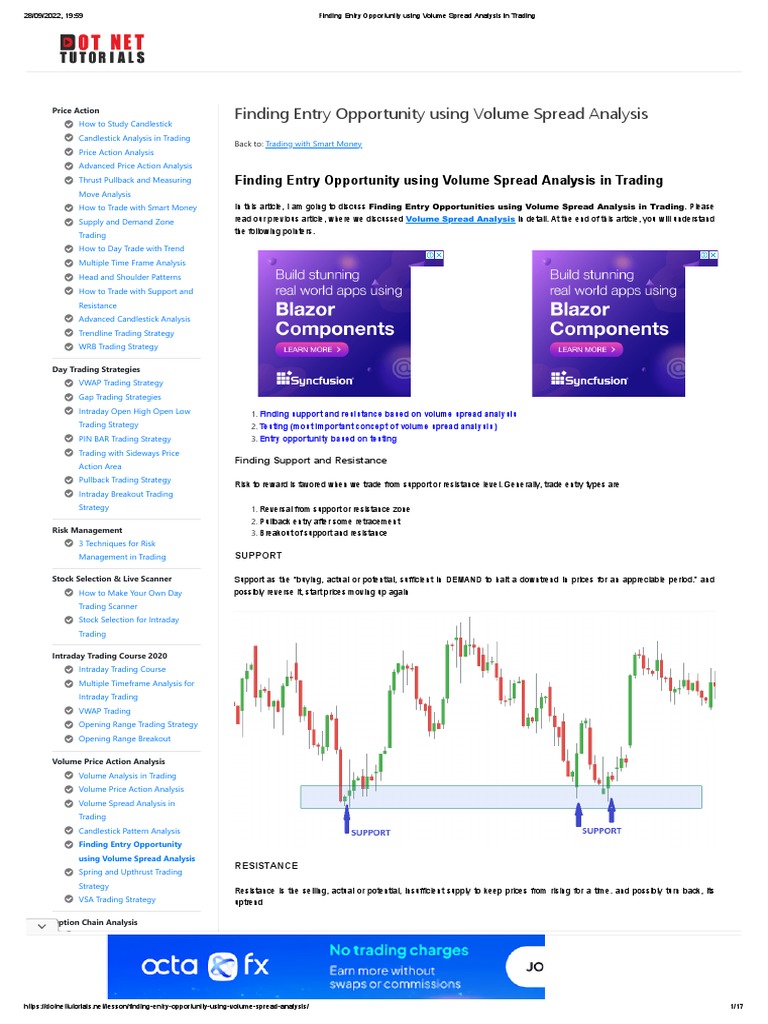 Finding Entry Opportunity Using Volume Spread Analysis in Trading | PDF ...