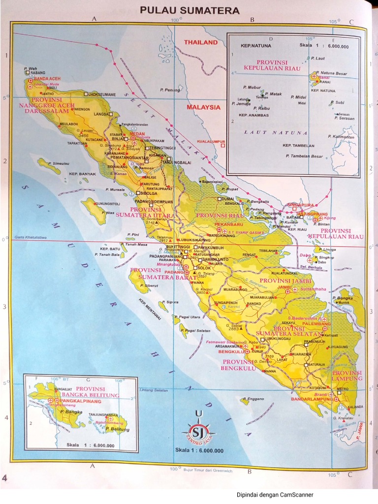 Peta Sumatera, Jawa, Kalimantan, Bali, Sulawesi, Maluku, Dan Papua | PDF