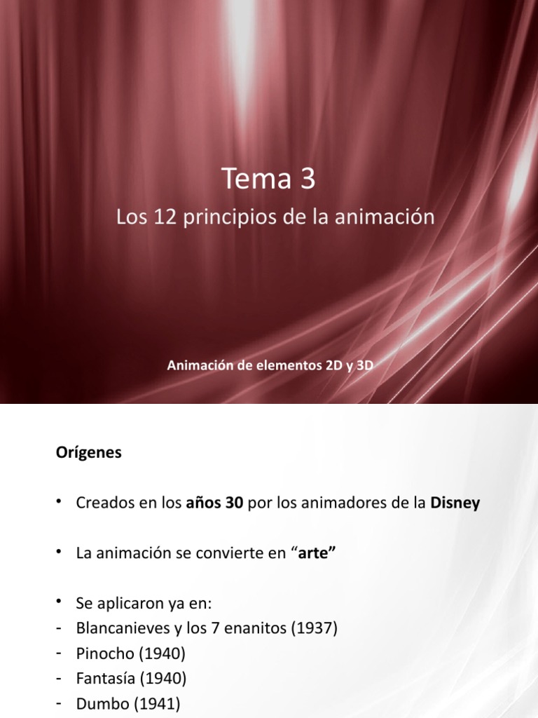 12 Principios Clave de la Animación | PDF | Animación