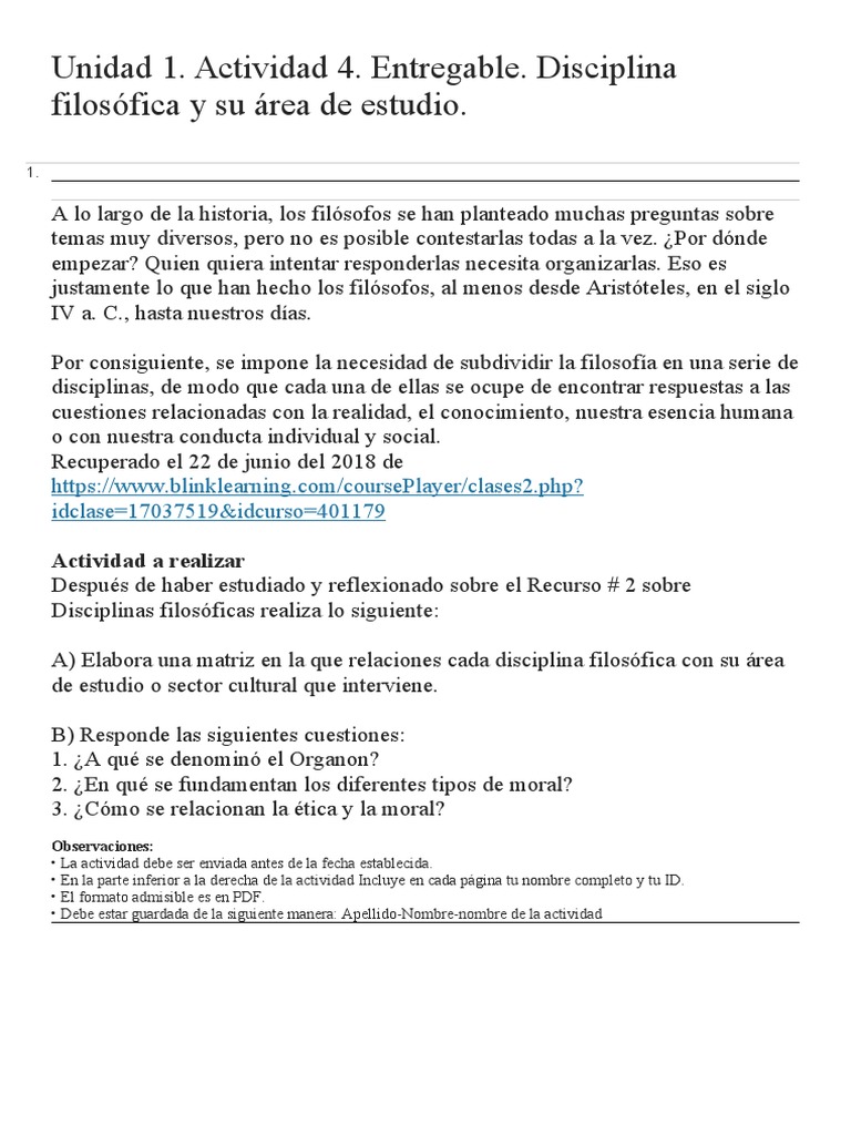 Unidad 1 Act 4 A Realizar | PDF