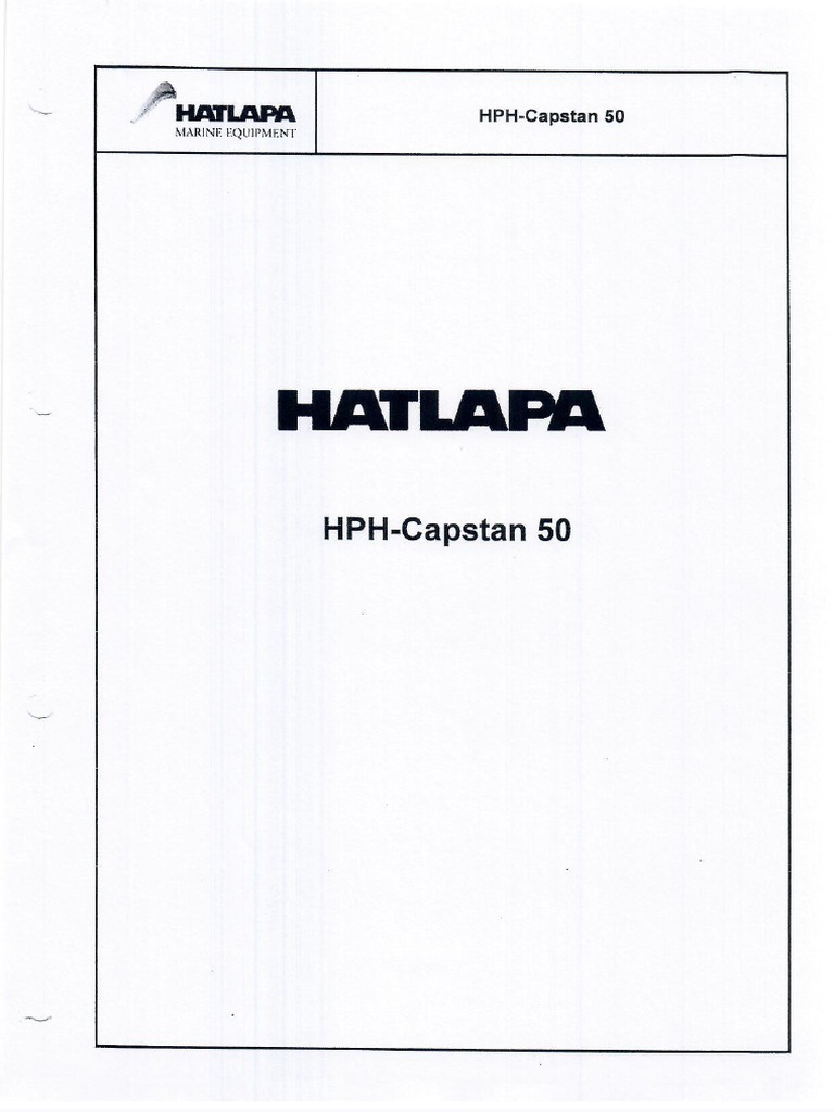 HATLAPA HPH Capstant 50 | PDF