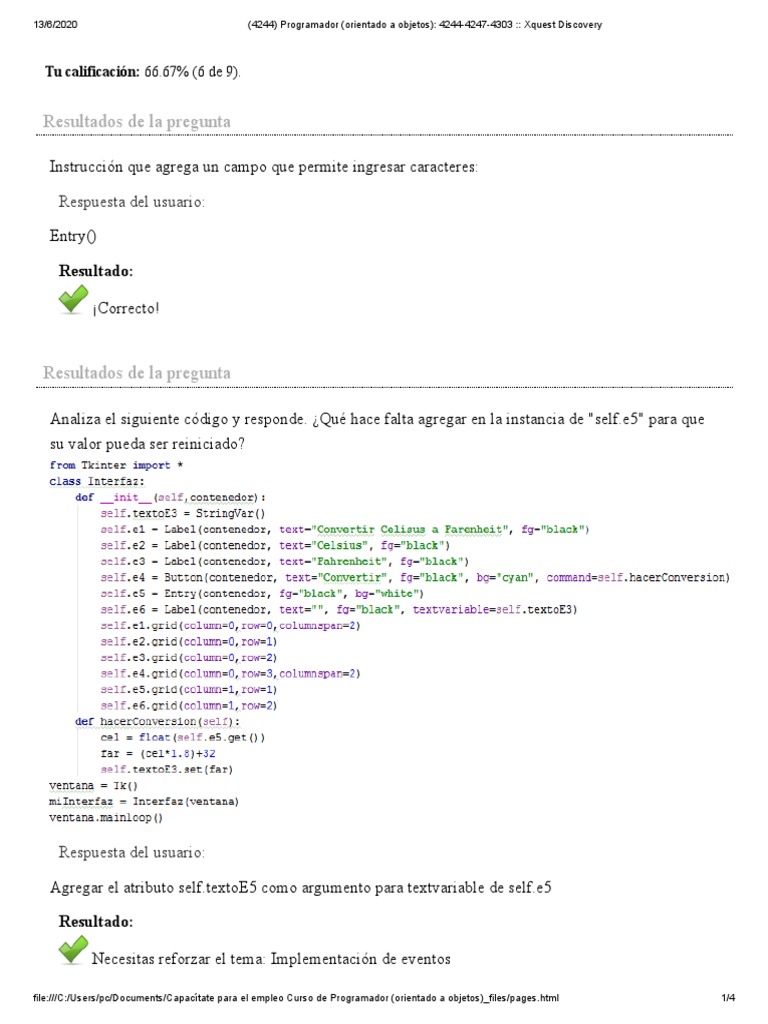 Resultados de La Pregunta: Respuesta Del Usuario | PDF | Programación orientada a objetos ...