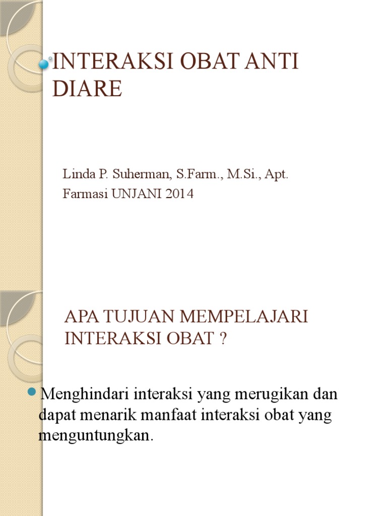 Interaksi Obat Antidiare | PDF