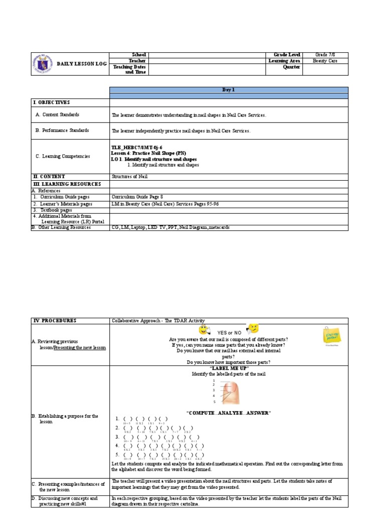 DLL Structure Nail | PDF | Nail (Anatomy) | Skin