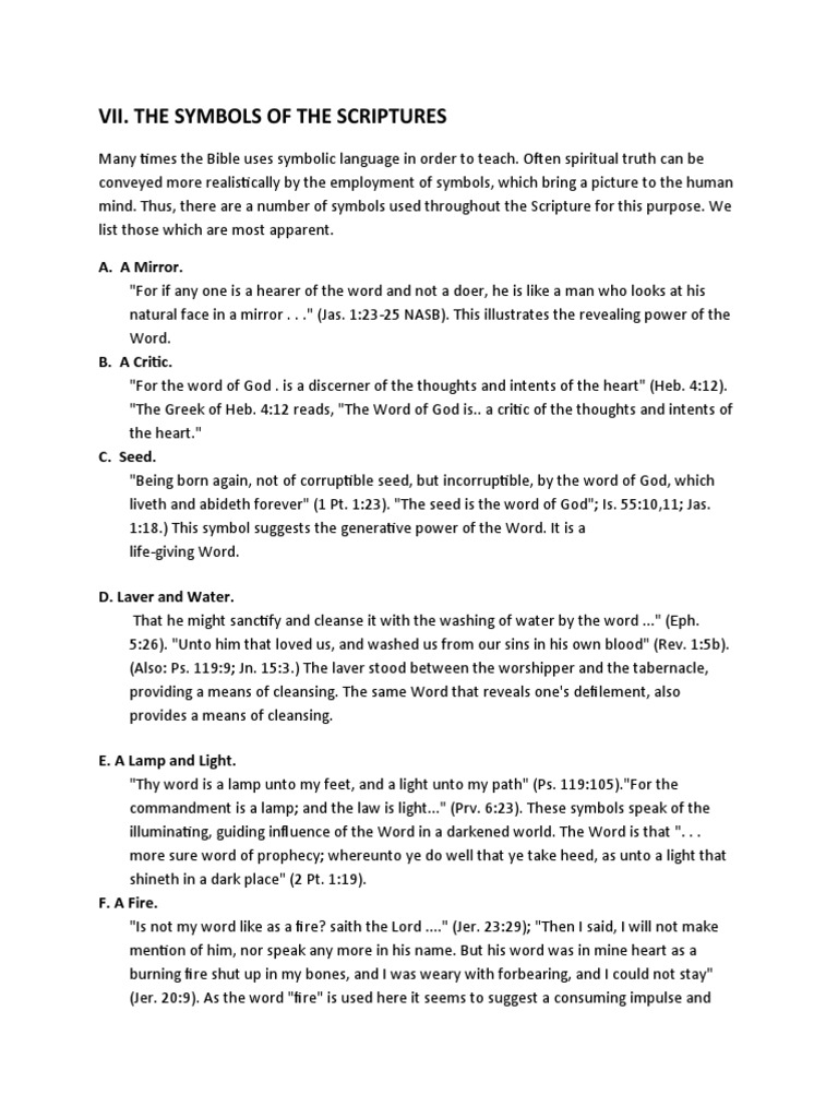 Lesson 3 - The Symbols of The Scripture | Download Free PDF | Religious Belief And Doctrine ...