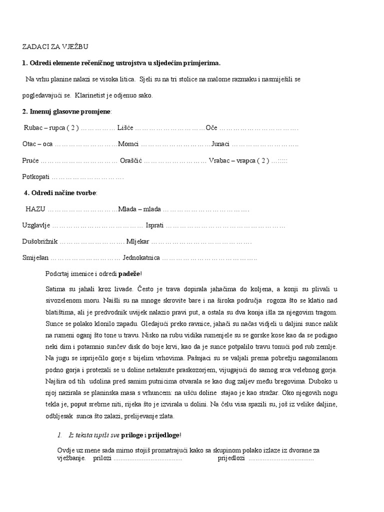 ZAVRŠNI ISPIT 8. R. | PDF