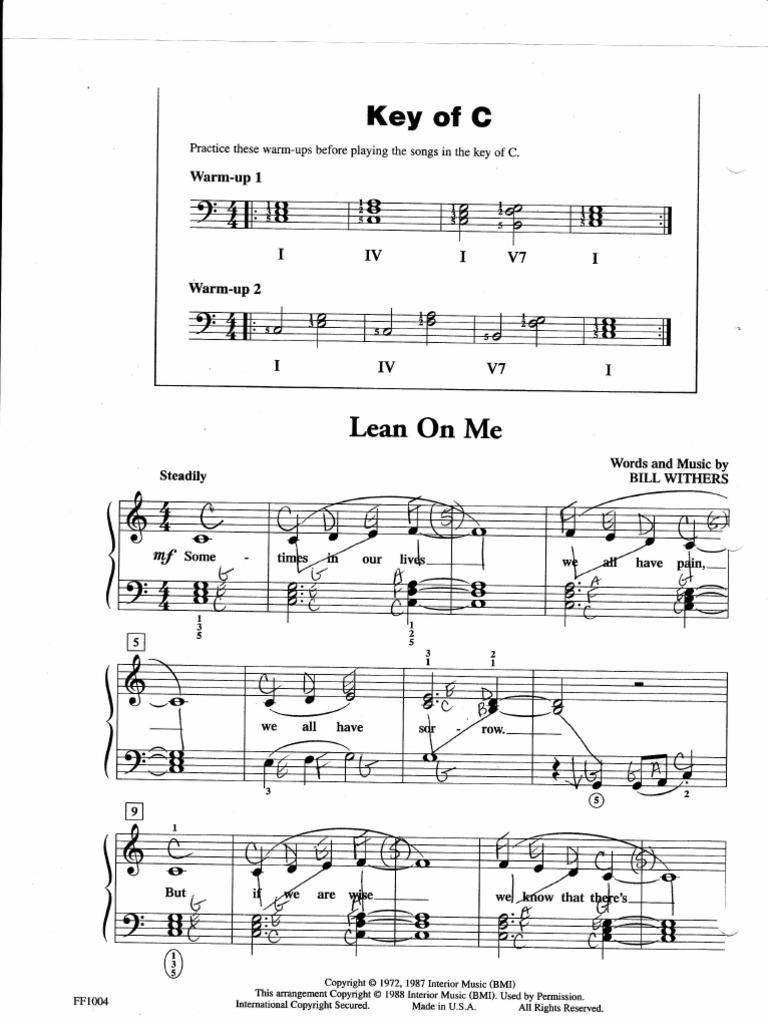 Lean On Me pg1 | PDF