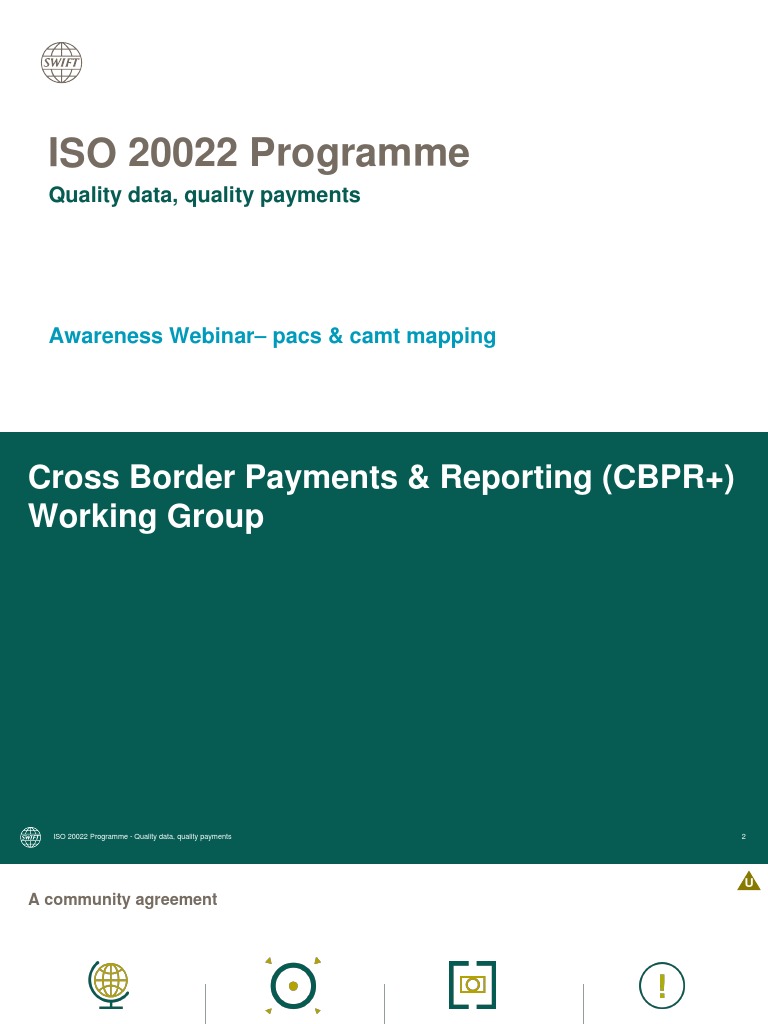 ISO 20022 Programme - Quality data, quality payments: Transitioning the Global Financial ...
