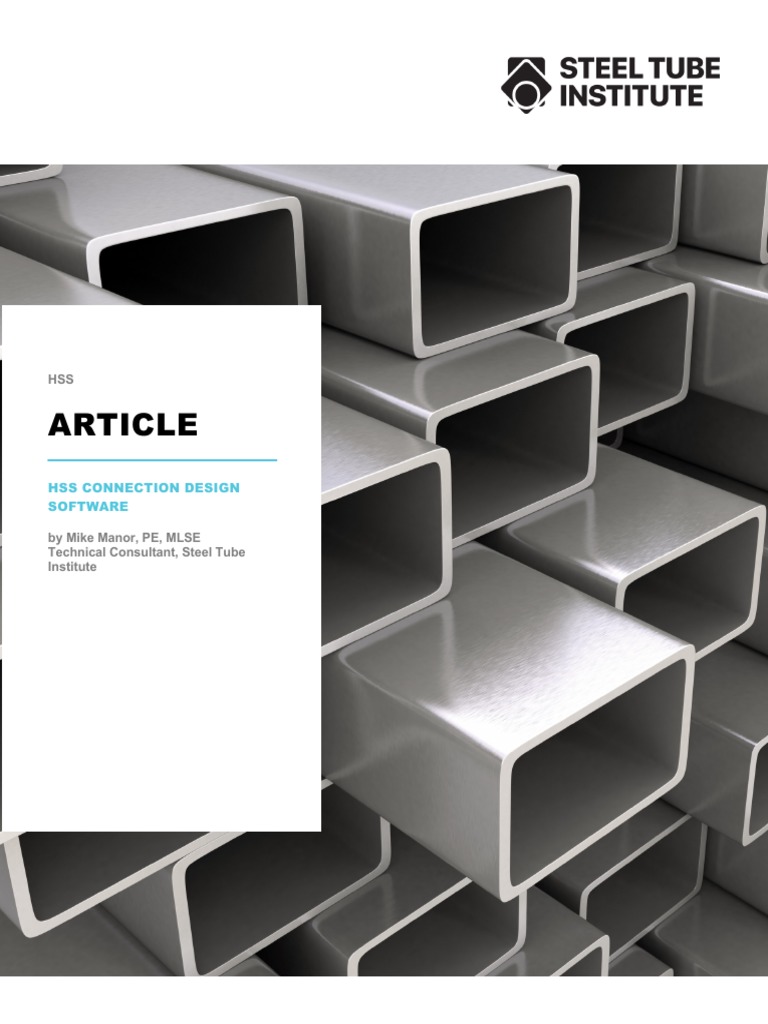 HSS Article HSS Connection Software 113021 | PDF | Beam (Structure ...