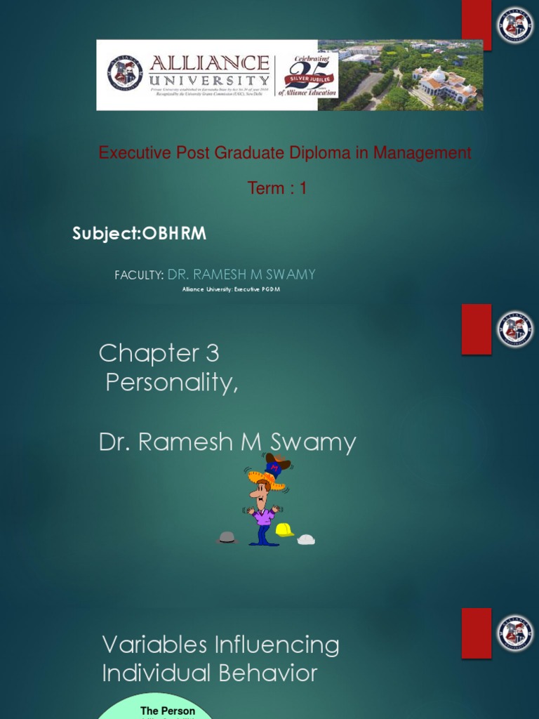 Chapter 3 PERSONALITY | PDF | Personality Psychology | Psychological Concepts