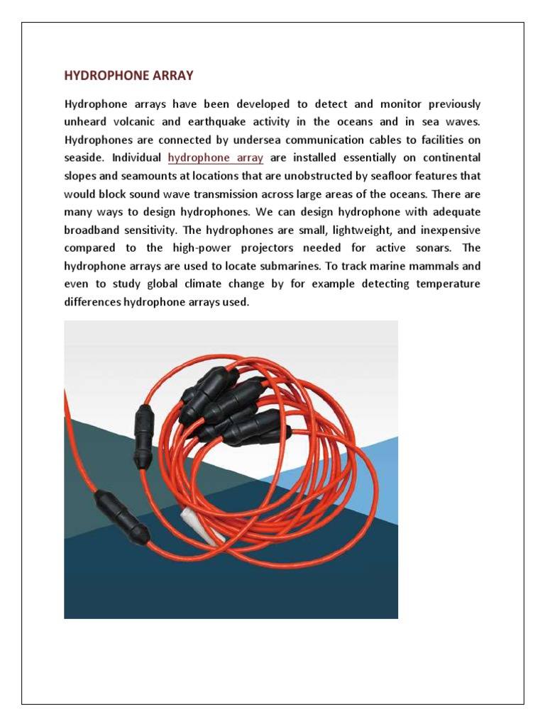 Hydrophone Array | PDF | Science & Mathematics