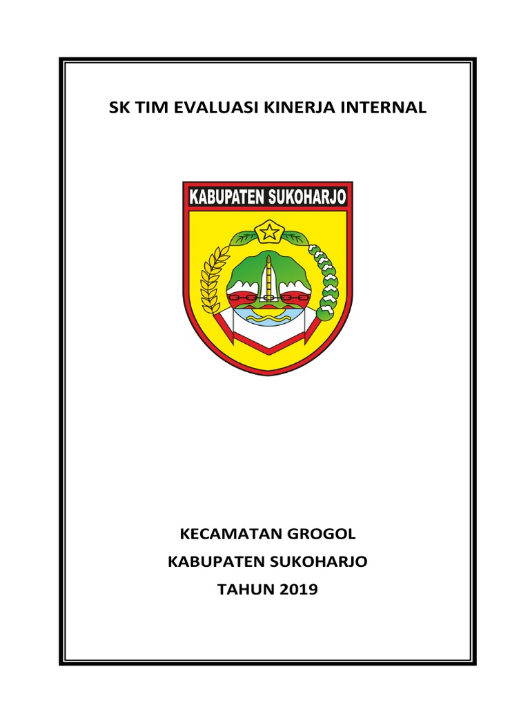 Pembentukan Tim Evaluasi Kinerja 2019 | PDF