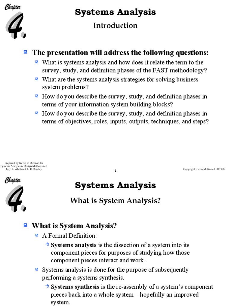 CHAPTER 4 Slides | PDF | System | Design Methods