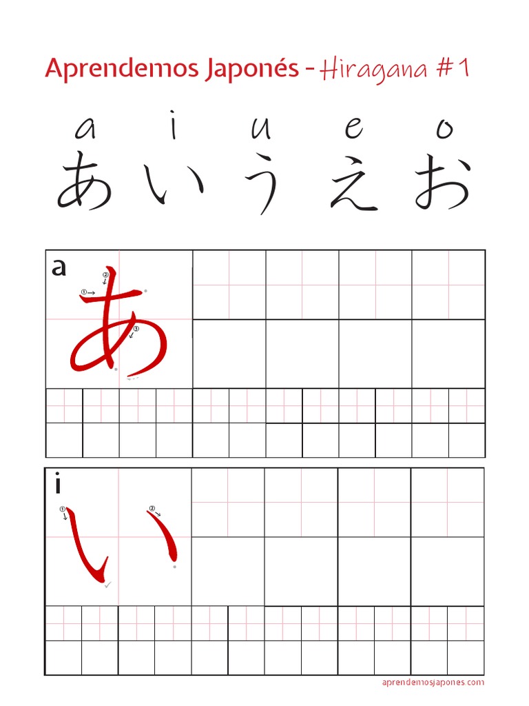 Introducción a los silabarios japoneses Hiragana y Katakana | PDF ... Introducción a los silabarios japoneses Hiragana y Katakana | PDF ...