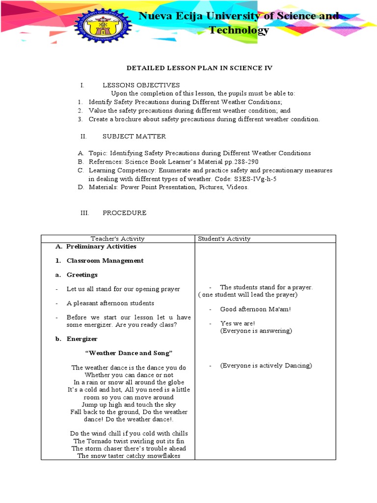 Detailed Lesson Plan in Science Iv | PDF