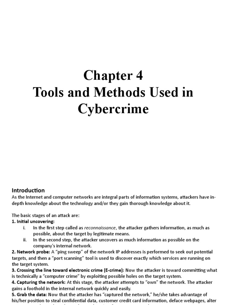 Chapter 4 - Cyber Security | PDF | Computer Virus | Denial Of Service ...