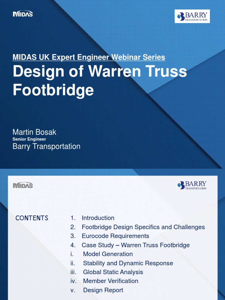 Design of Warren Truss Steel Footbridge | PDF | Bridge | Truss