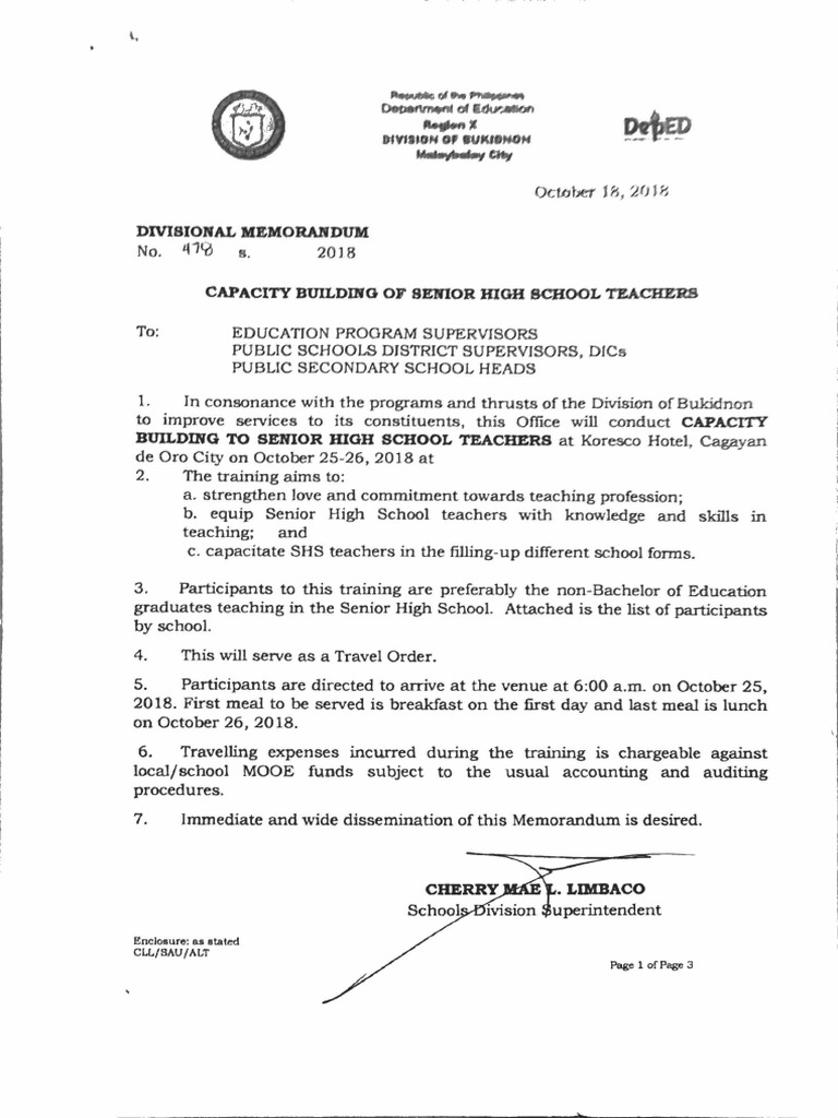 SHS Capacity Building | PDF