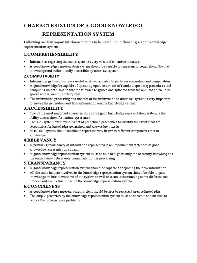 Characteristics of A Good Knowledge 11 | PDF
