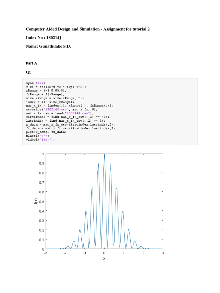 Assignment For Tutorial 2 - 180214J | PDF | Polynomial | Zero Of A Function
