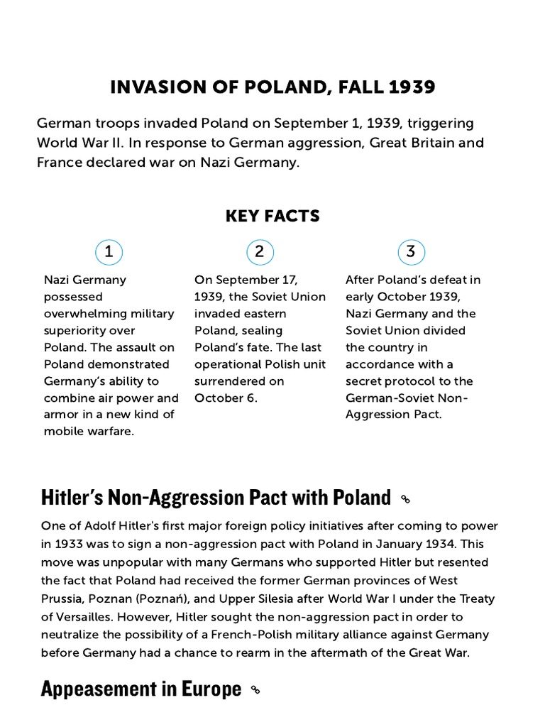 Poland's 1939 Invasion and Partition | PDF | Nazi Germany | General ...