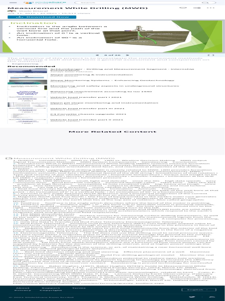 Measurement While Drilling (MWD) | PDF | Metrology