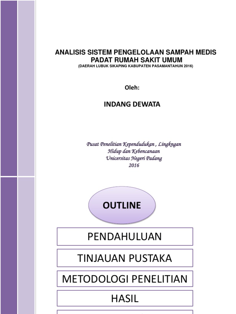 Analisis Sistem Pengelolaan Sampah Medis Padat Rumah Sakit Umum Daerah ...