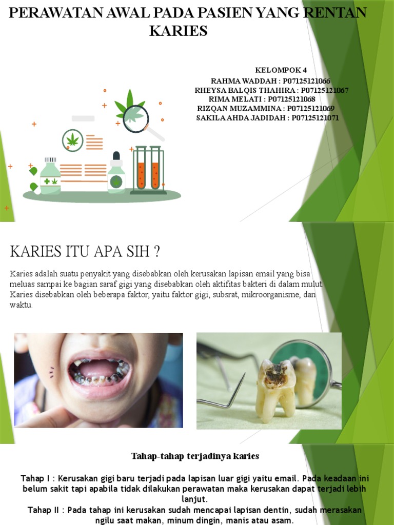 Perawatan Pada Karies Sedang, Dalam, Dan PD Pulpa Yg Terbuka | PDF