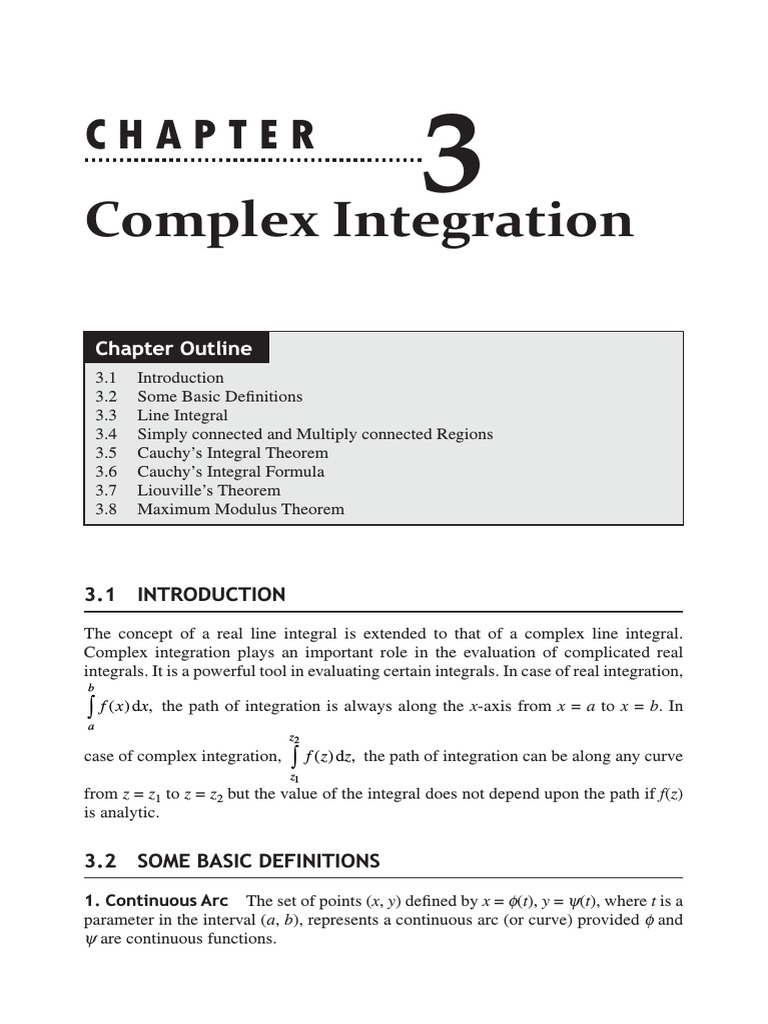 Complex Integration | PDF