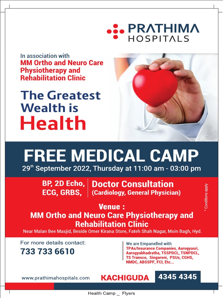 MM Ortho - Free Health Camp Flyer | PDF