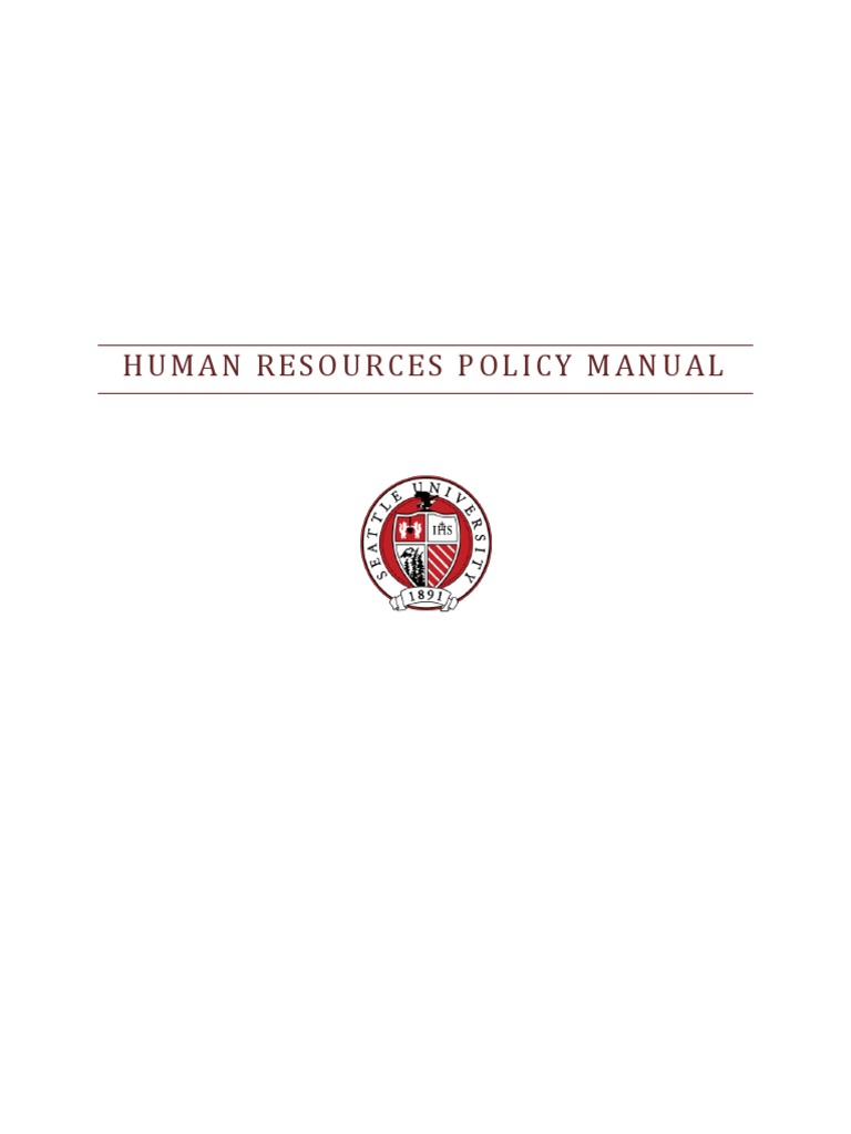 Hr Policy Manual Pdf Overtime Recruitment