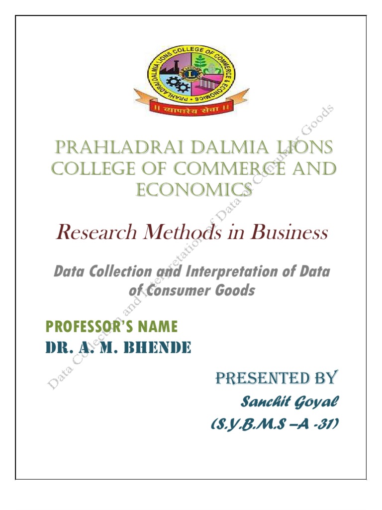 RM Final | PDF | Unilever | Business