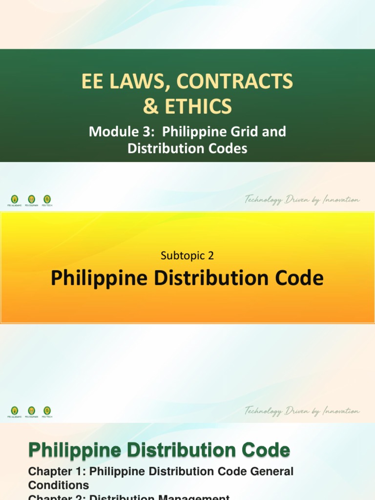 M3S2 - Philippine Distribution Code | PDF | Regulatory Compliance | Public Utility