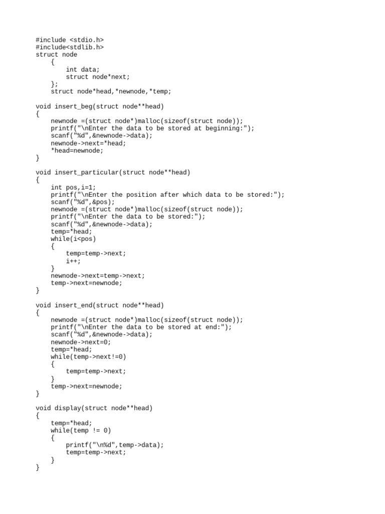 Linked List Application Pdf Algorithms And Data Structures Programming Paradigms 8143
