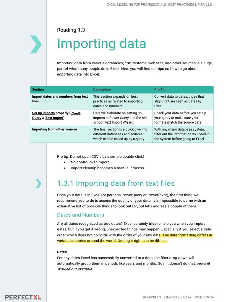 Importing-Data in Excel | PDF | Databases | Microsoft Excel