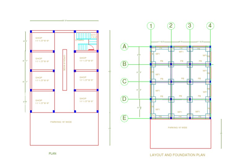 Structural Drawing Plan-Layout2 | PDF | Tornadoes | Storms