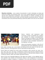 Group 1 Primitive Era. TM 1A | PDF | Dances | Rituals