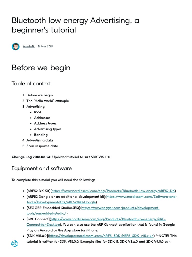 BLE Nordic Advertising | PDF