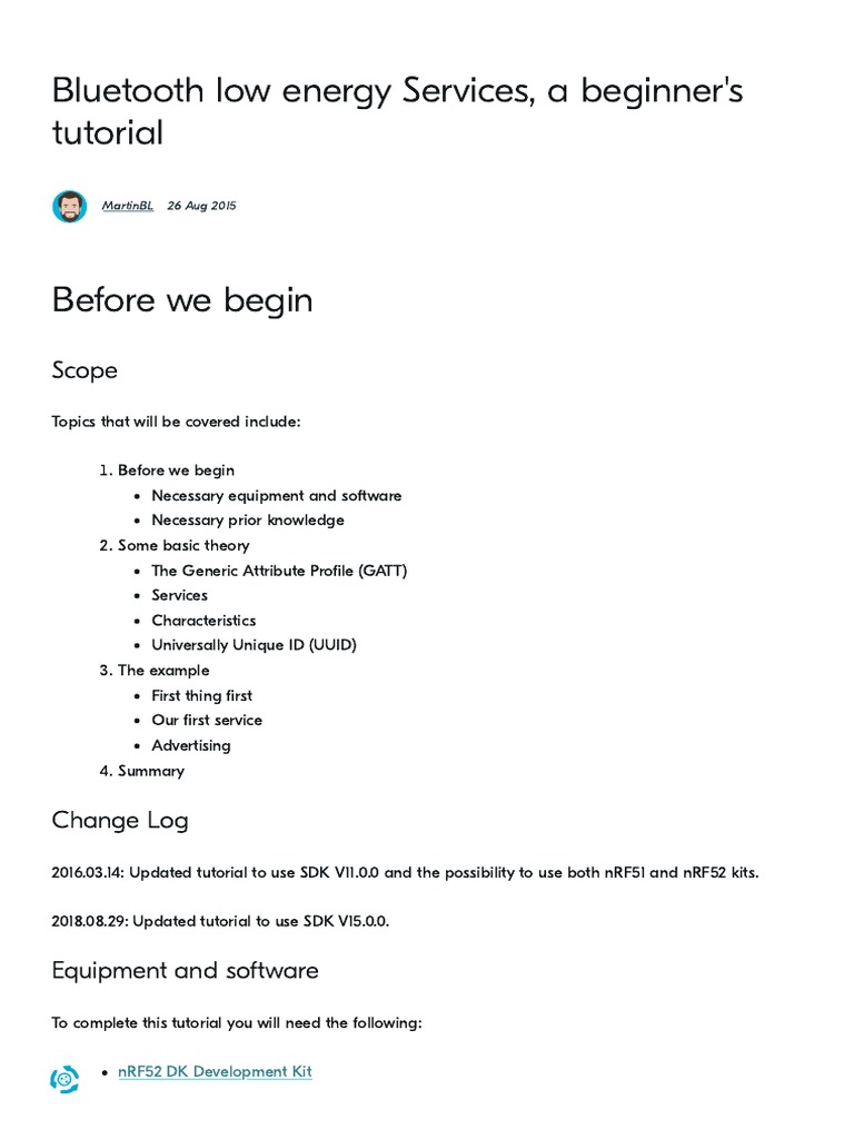 BLE Nordic Services | PDF | Bluetooth | Parameter (Computer Programming)
