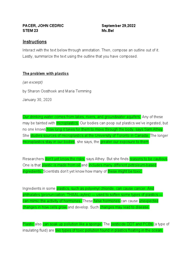 Pacer Arg Annotation | PDF