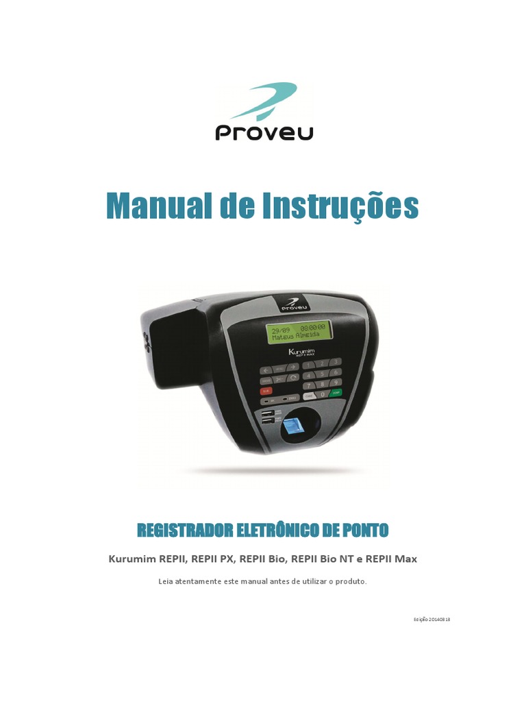 Manual de Instruções Kurumim REPII Edição 201404011 | PDF | Rede de ...