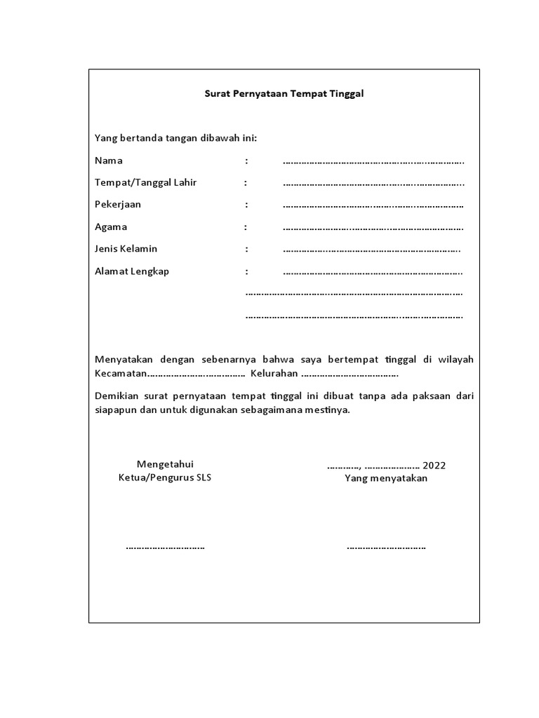 Contoh Format Dokumen Pdf