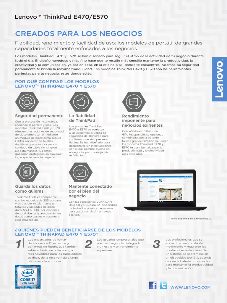 Thinkpad E470 E570 Ds Es 2 | PDF | Lenovo | USB