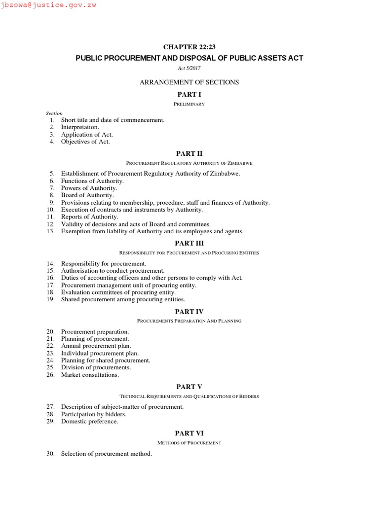Public Procurement Disposal Act 22 23 | PDF | Procurement | Committee