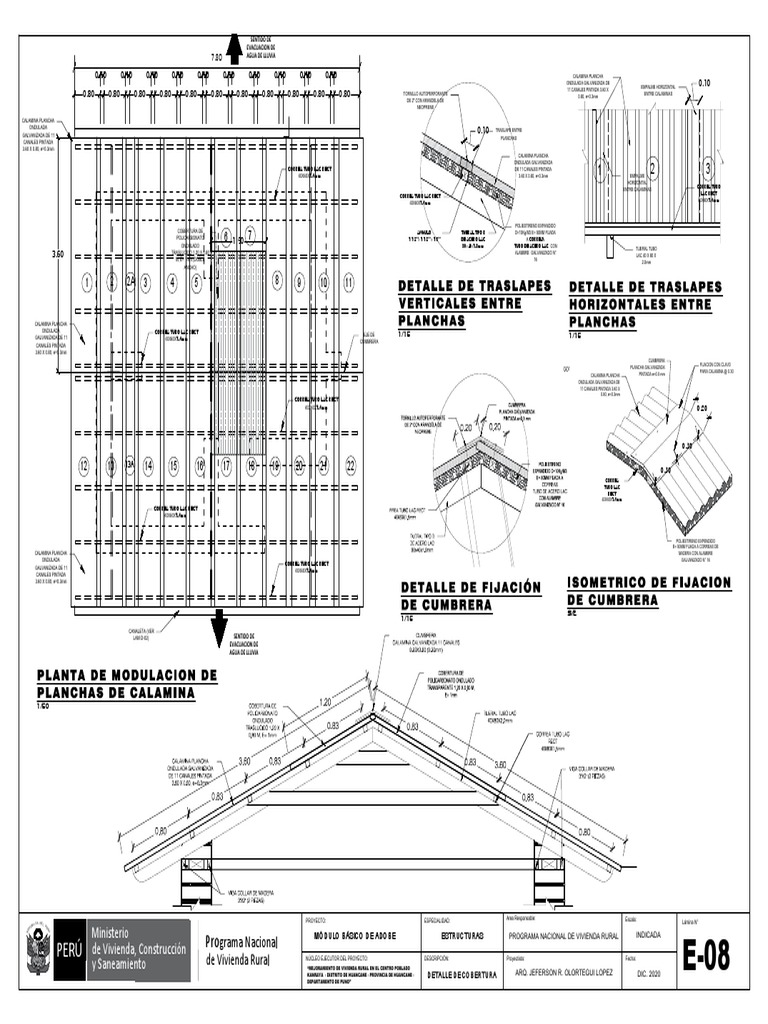 07 VIVIENDA DE TIPO A ESTRUCTURAS TECHOS MAmodificado-E-08 | PDF