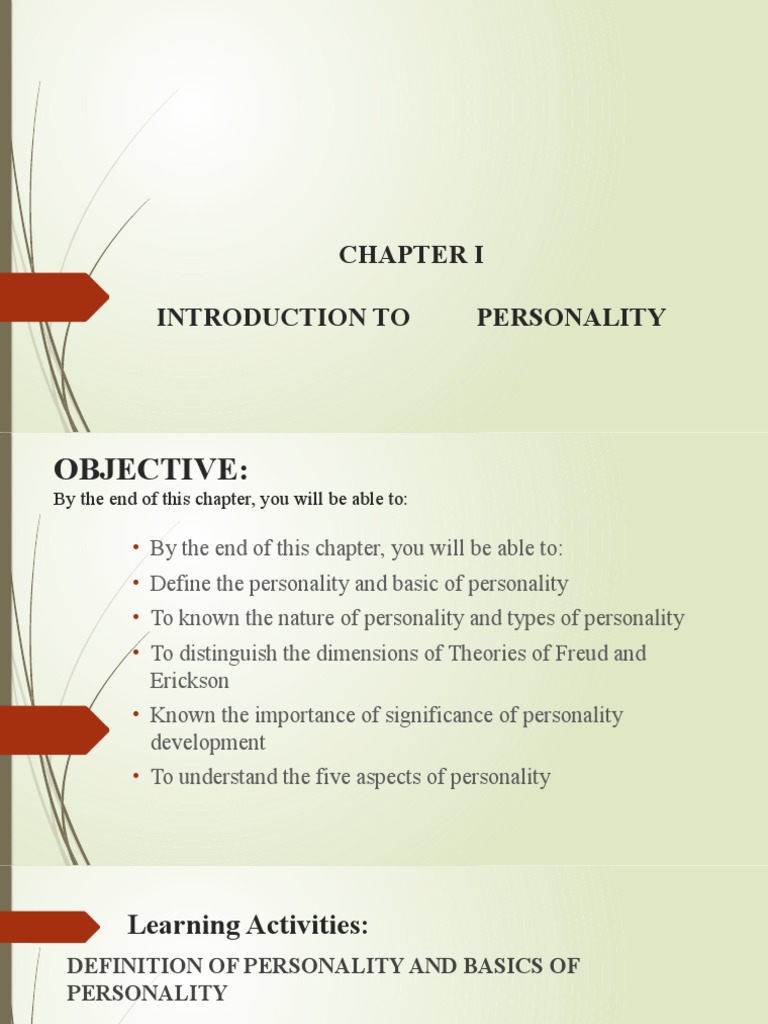 BSHM 70 PPT Chapter 1 | PDF | Id | Adolescence