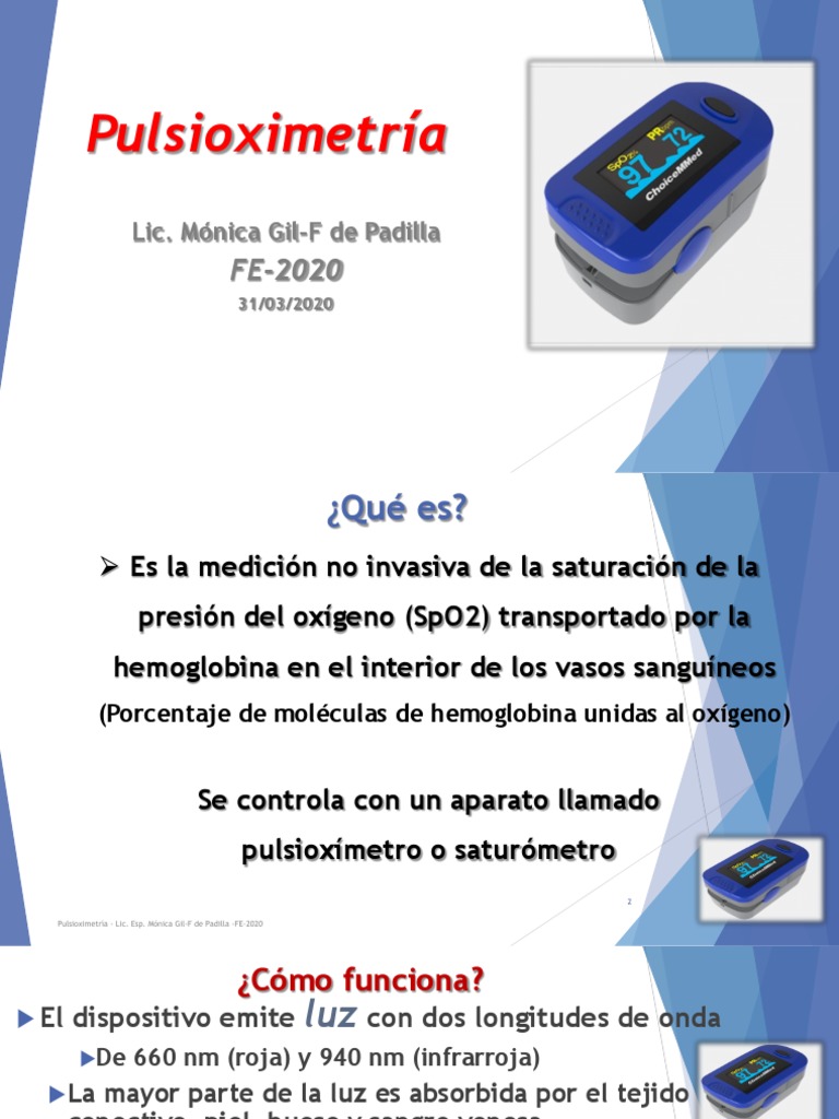Guía Completa sobre Pulsioximetría | PDF | Medicina CLINICA | Medicina