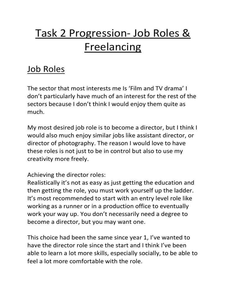 Task 2 Progression | PDF