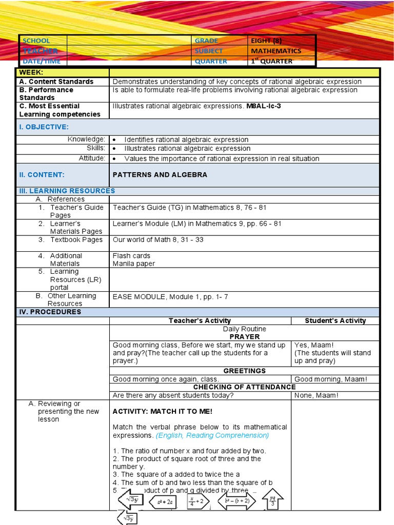 COT For Mathematics | PDF | Polynomial | Rational Number